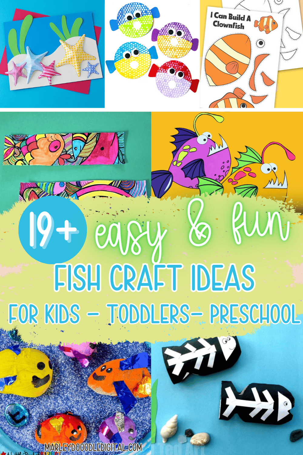 19+ Easy DIY Fish Crafts for Kids - Marley Doodle Digital