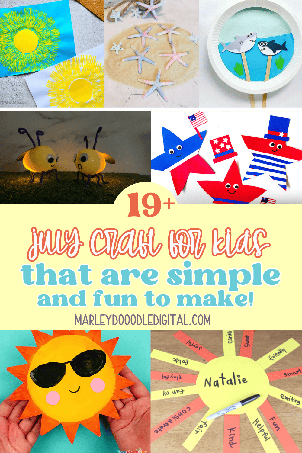 81+ Easy and Fun July Crafts for Kids - Marley Doodle Digital