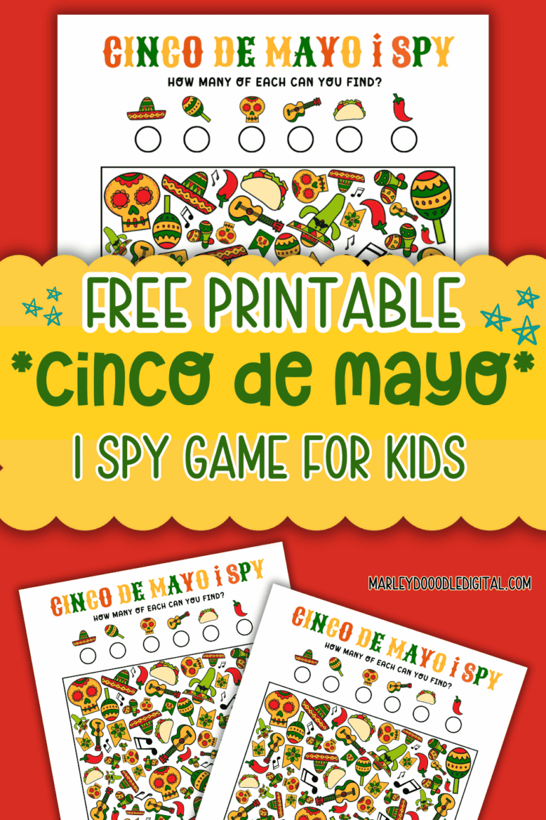 Free Printable Cinco De Mayo I Spy Game - Marley Doodle Digital
