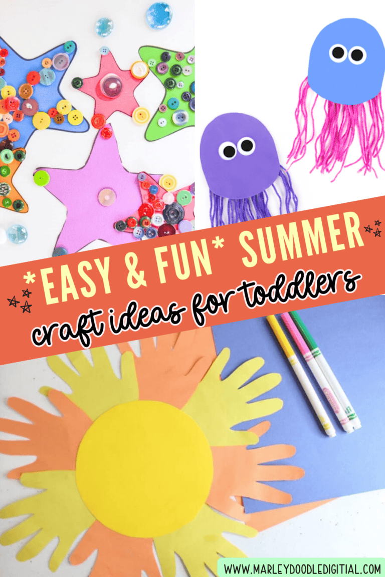 27+ Easy and Fun Summer Crafts for Toddlers & Preschool - Marley Doodle ...