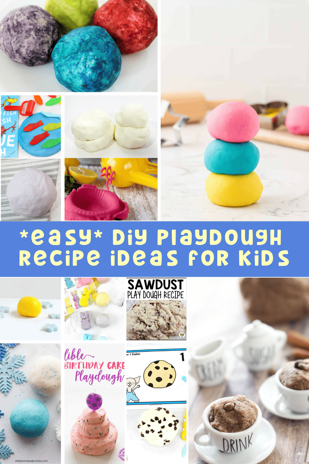 23+ Easy DIY Homemade Play Dough Recipes for Kids - Marley Doodle Digital