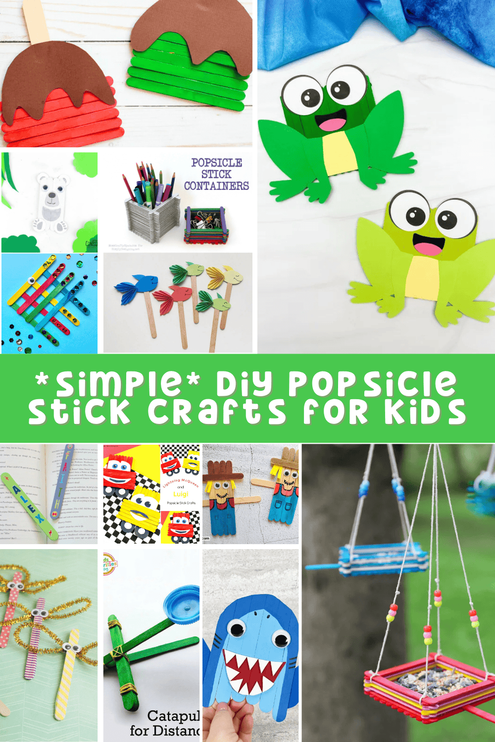 21+ Easy DIY Popsicle Stick Crafts for Kids - Marley Doodle Digital