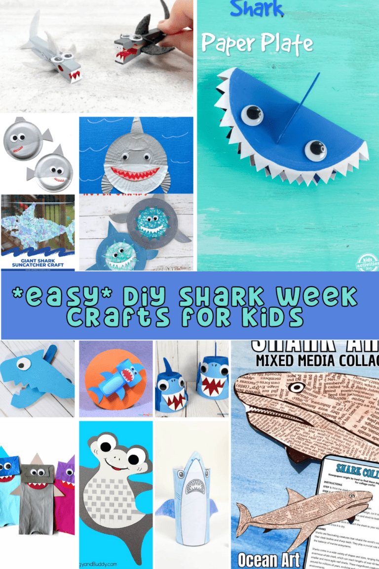 21+ Fun & Easy Shark Week Crafts for Kids - Marley Doodle Digital