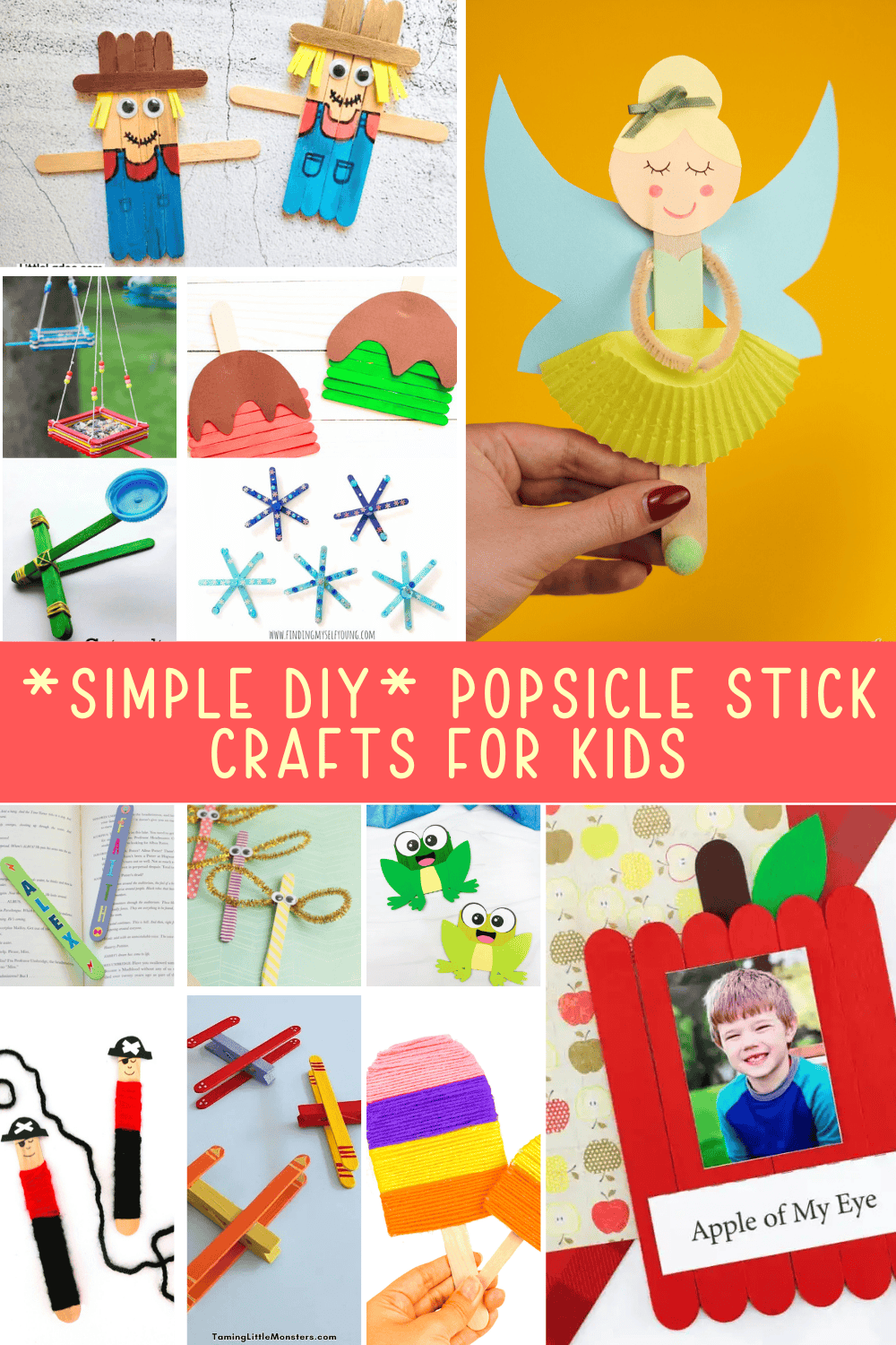 21+ Easy DIY Popsicle Stick Crafts for Kids - Marley Doodle Digital