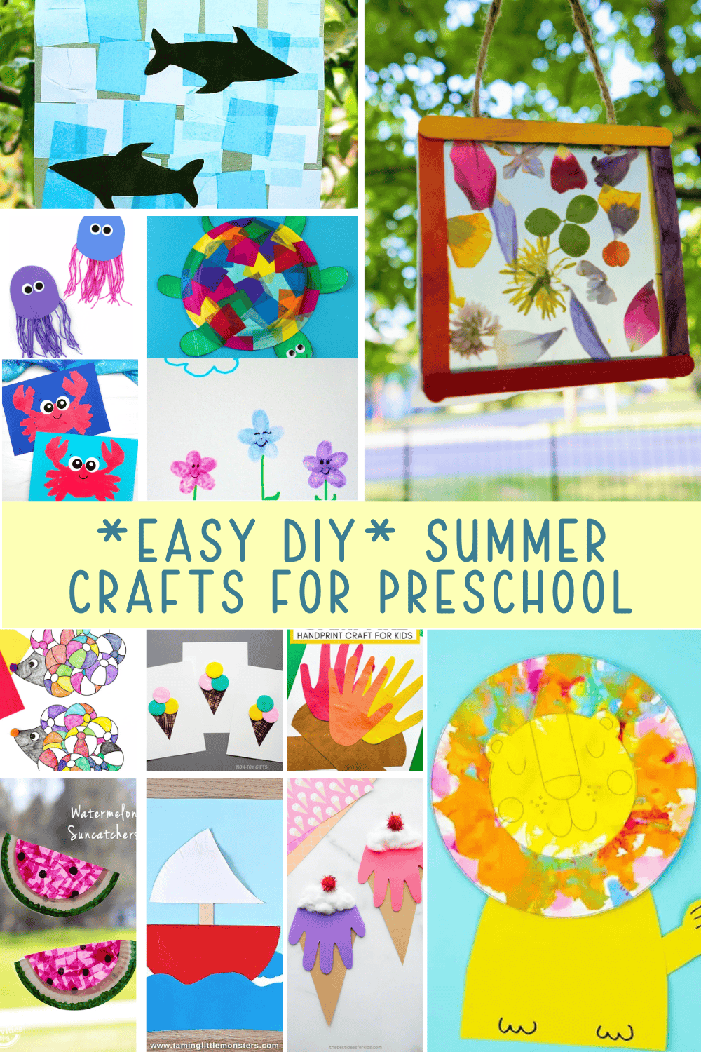 27+ Easy and Fun Summer Crafts for Toddlers & Preschool - Marley Doodle ...