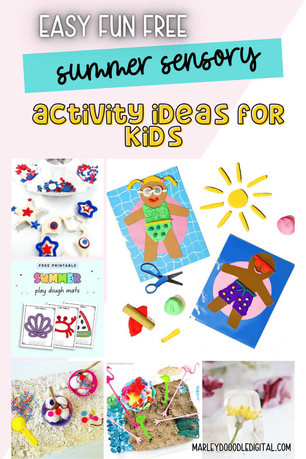 28+ Fun Summer Sensory Bins & Activities for Kids - Marley Doodle Digital