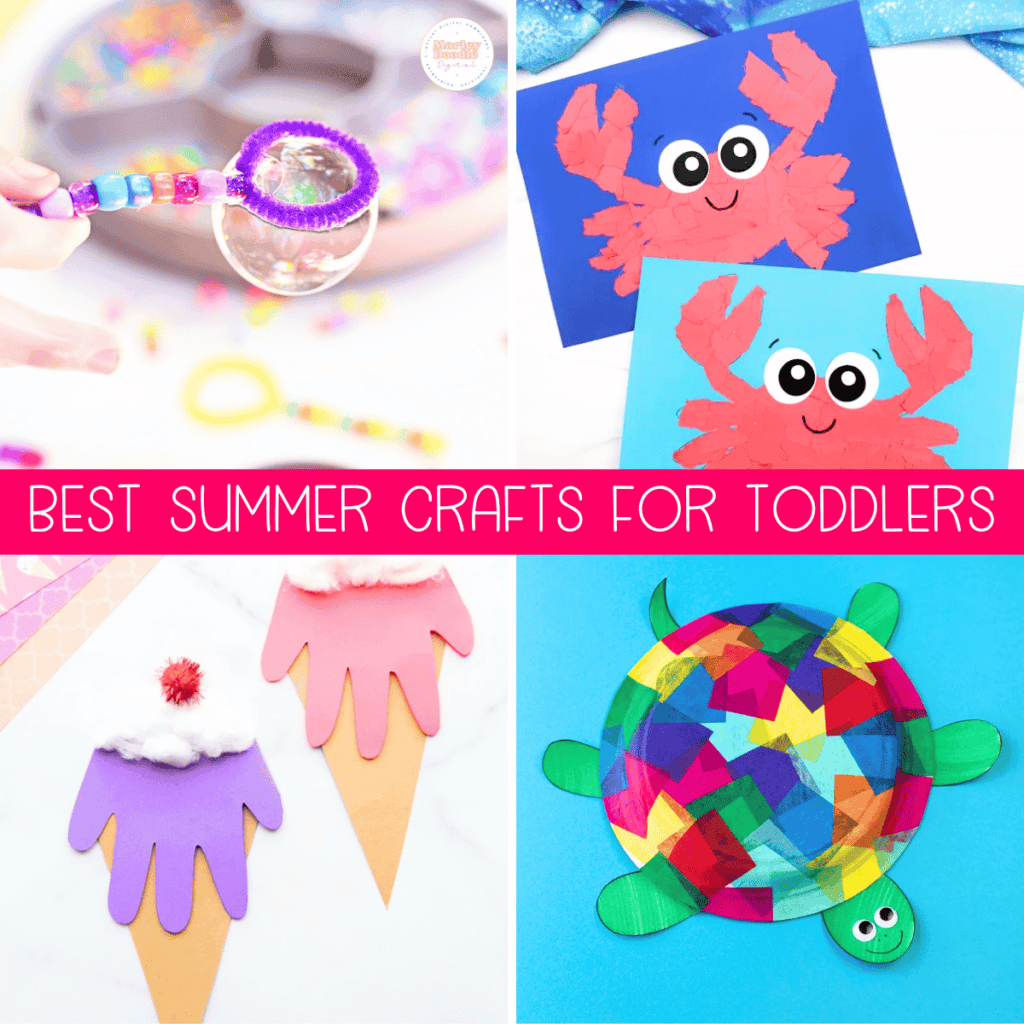 27+ Easy and Fun Summer Crafts for Toddlers & Preschool - Marley Doodle ...