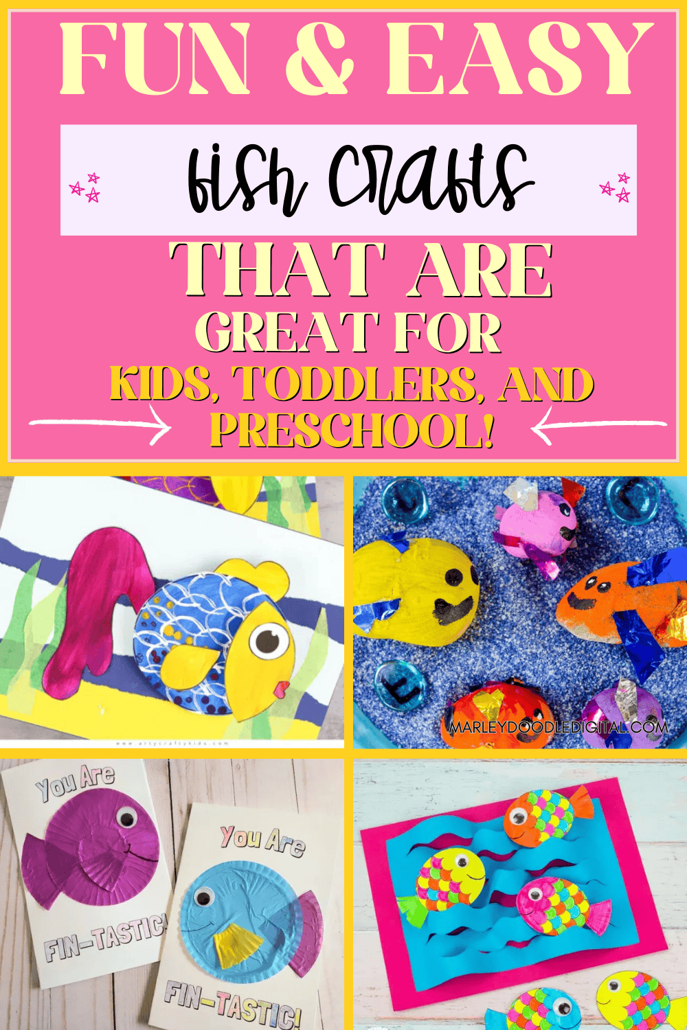 19+ Easy DIY Fish Crafts for Kids - Marley Doodle Digital