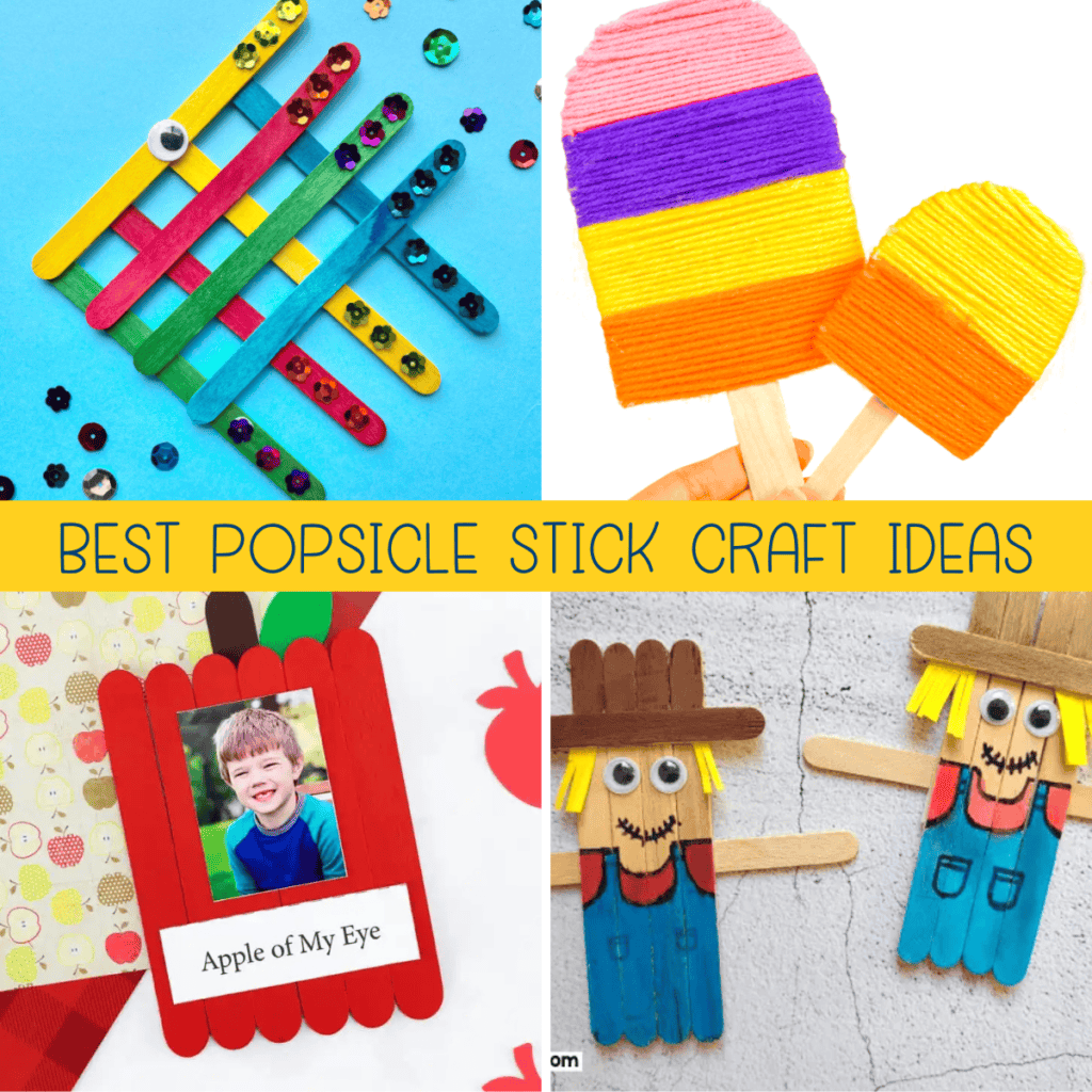 21+ Easy DIY Popsicle Stick Crafts for Kids - Marley Doodle Digital