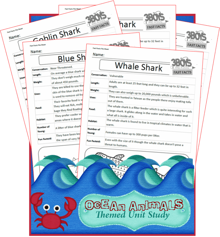 20+ Easy Printable Shark Week Crafts and Activities - Marley Doodle Digital
