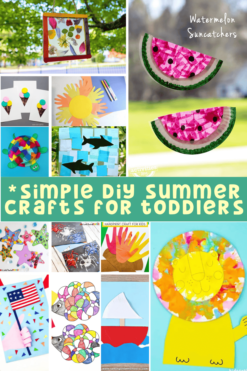 27+ Easy and Fun Summer Crafts for Toddlers & Preschool - Marley Doodle ...