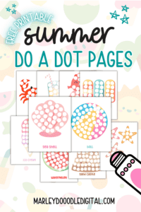 10 Cute & Fun Summer Do-A-Dot Printables - Marley Doodle Digital