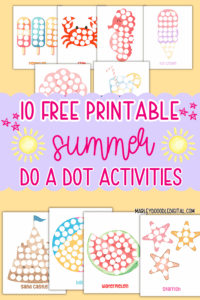 10 Cute & Fun Summer Do-A-Dot Printables - Marley Doodle Digital