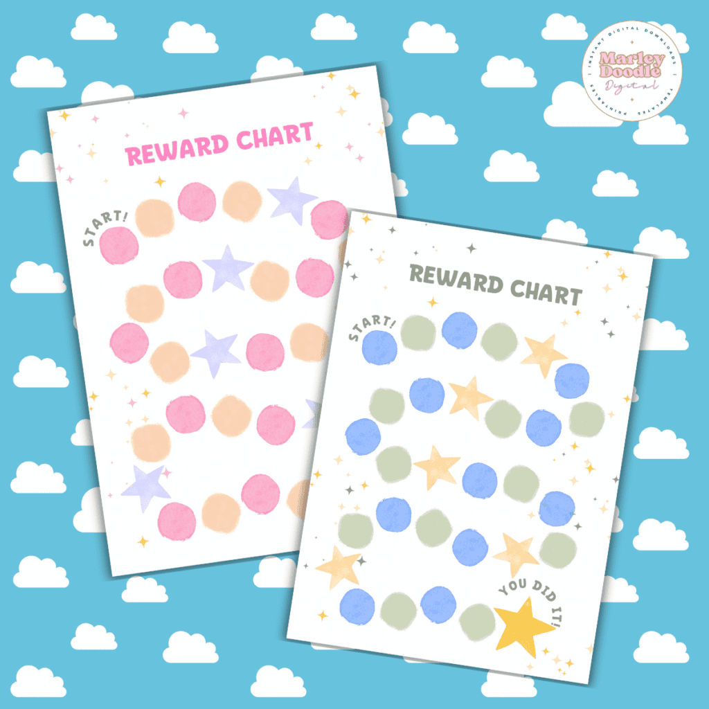 Free Printable Unicorn Reward Chart - Marley Doodle Digital
