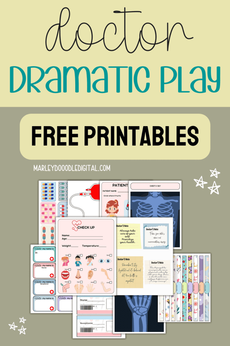 51+ Free Doctor Office Dramatic Play Printables - Marley Doodle Digital