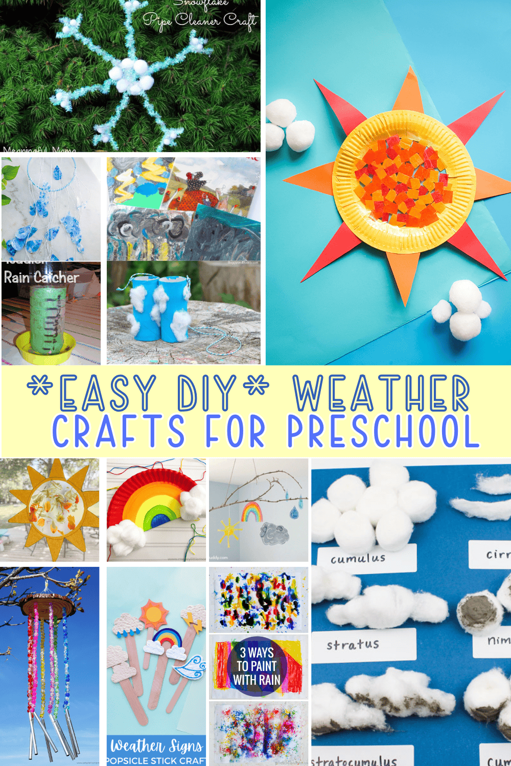 19+ Easy Weather Crafts for Kids, Toddlers, and Preschool - Marley ...