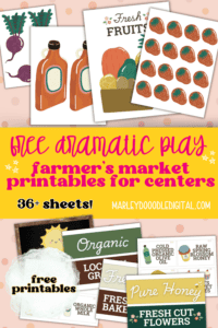 52+ Free Farmer's Market Dramatic Play Printables - Marley Doodle Digital