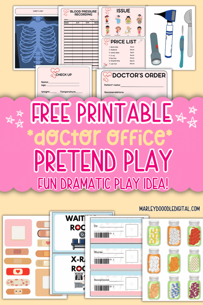 51+ Free Doctor Office Dramatic Play Printables - Marley Doodle Digital