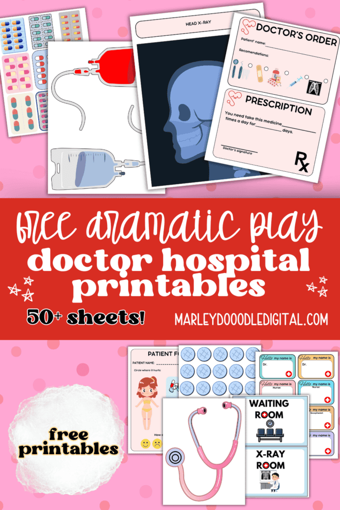 51+ Free Doctor Office Dramatic Play Printables - Marley Doodle Digital