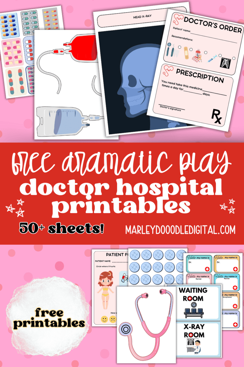 51+ Free Doctor Office Dramatic Play Printables - Marley Doodle Digital