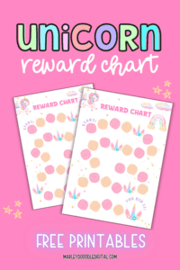 Free Printable Unicorn Reward Chart - Marley Doodle Digital