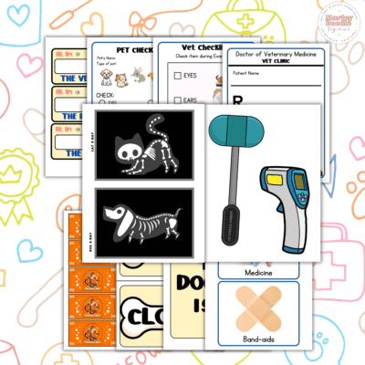 36+ Vet Clinic Dramatic Play Printables - Marley Doodle Digital