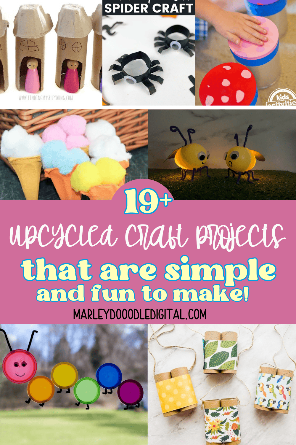 21+ Easy Upcycled Craft Projects for Kids - Marley Doodle Digital