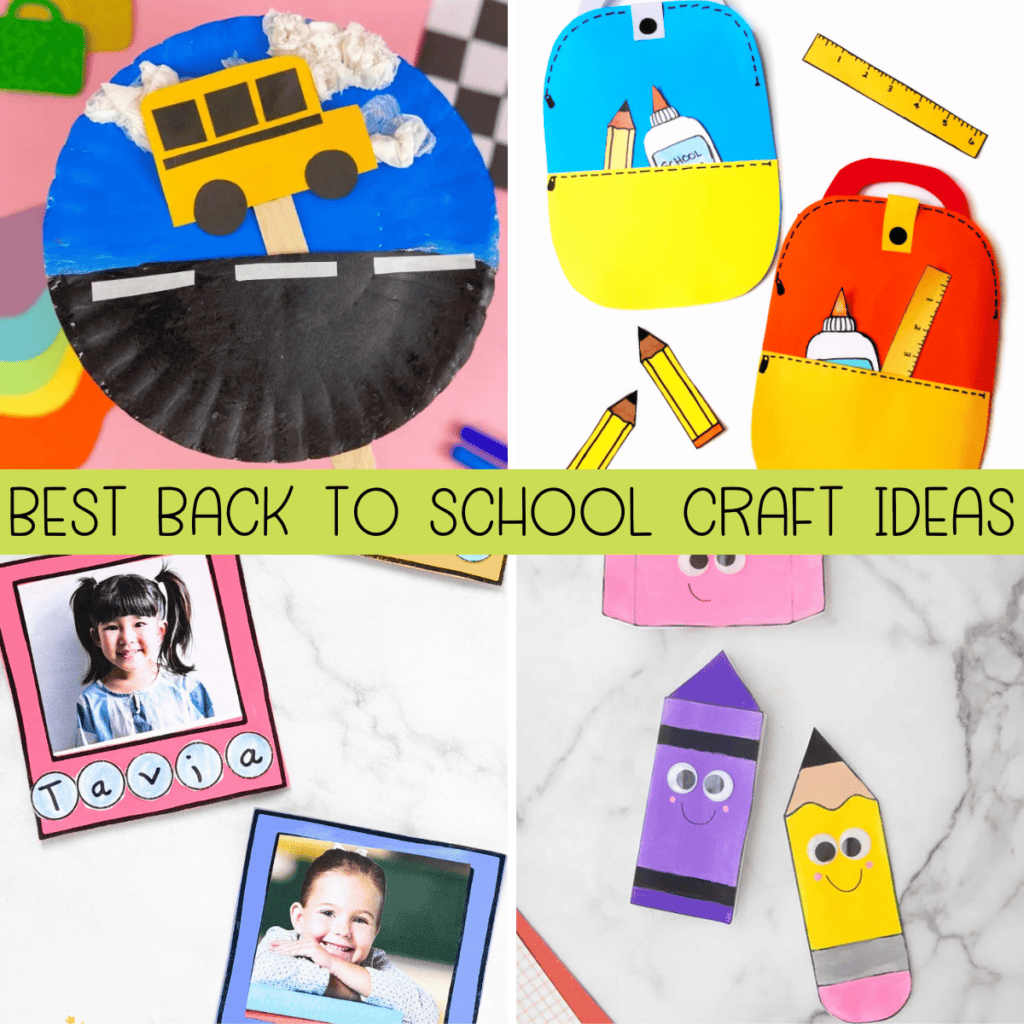 19+ Easy and Fun Back to School Crafts for Kids - Marley Doodle Digital