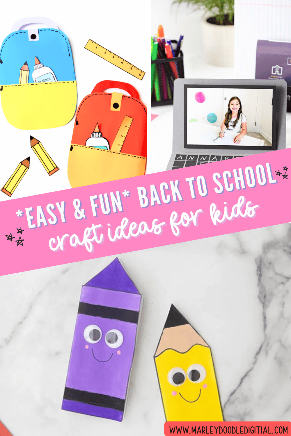 19 Easy And Fun Back To School Crafts For Kids Marley Doodle Digital 19 Easy And Fun Back To School Crafts For Kids Marley Doodle Digital