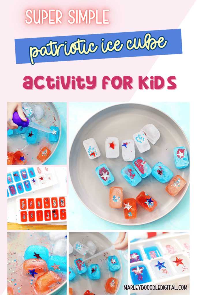 Red, White, and Cool! Easy Ice Cube Activity Kids Will Love - Marley ...