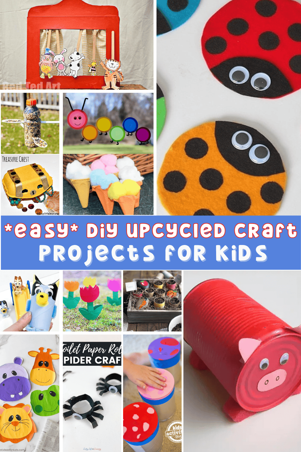 21+ Easy Upcycled Craft Projects for Kids - Marley Doodle Digital