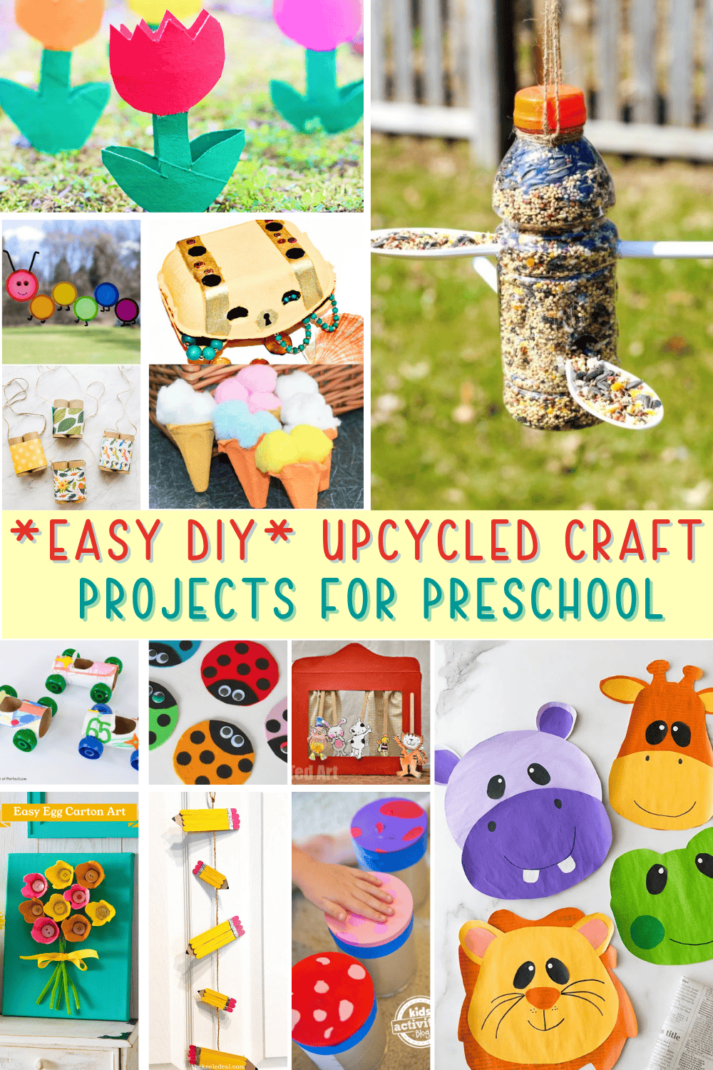 21+ Easy Upcycled Craft Projects for Kids - Marley Doodle Digital