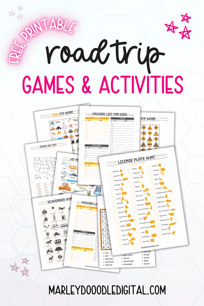 Best Family Road Trip Printables (Games, Activities, and MORE ...