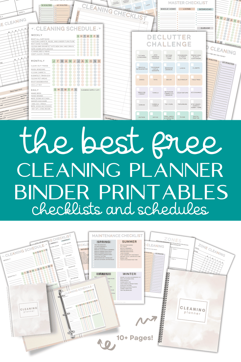 Ultimate Home Cleaning Planner (Free Printables) - Marley Doodle Digital