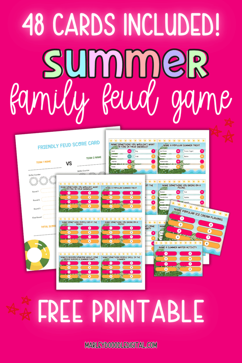 32+ Summer Boredom Buster Printables - Marley Doodle Digital