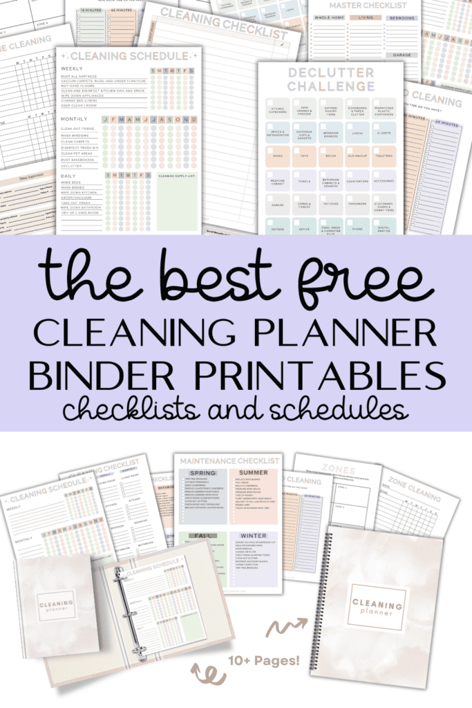 Ultimate Home Cleaning Planner (Free Printables) - Marley Doodle Digital