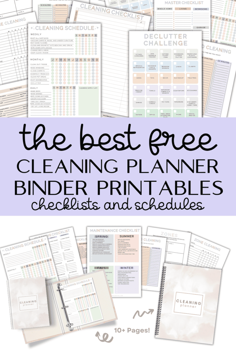 Ultimate Home Cleaning Planner (Free Printables) - Marley Doodle Digital