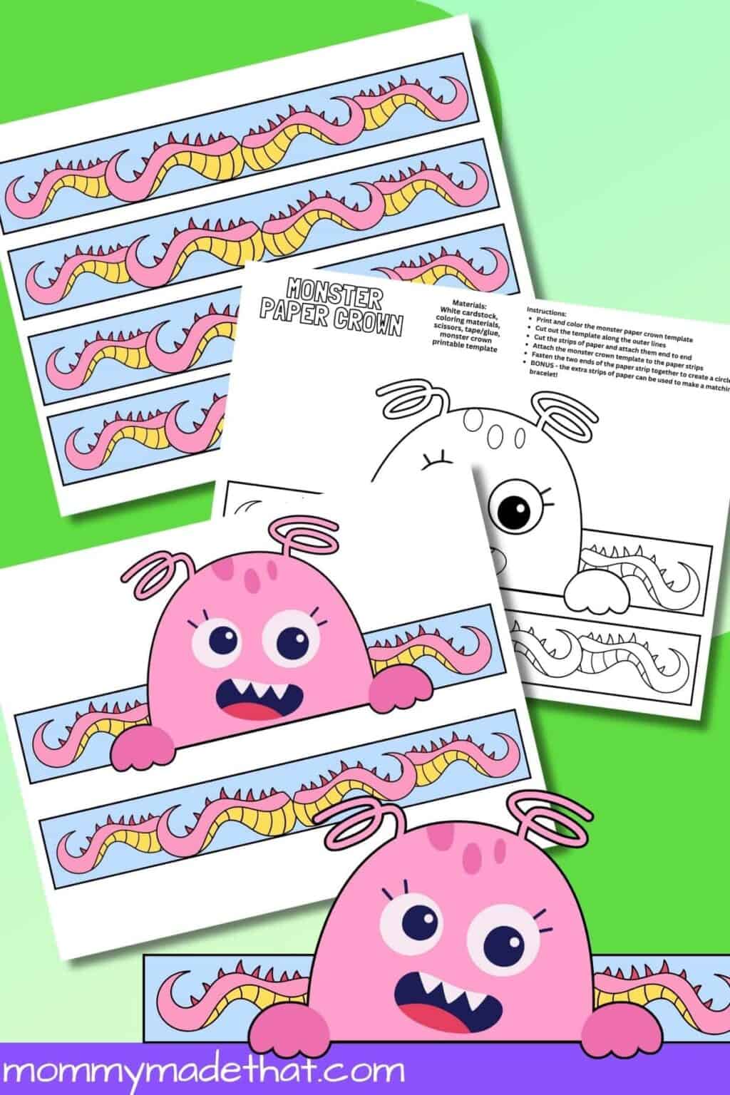 19+ Monster Crafts for Kids That They Will Love! - Marley Doodle Digital