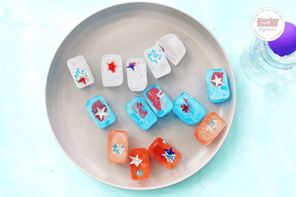 Red, White, and Cool! Easy Ice Cube Activity Kids Will Love - Marley ...