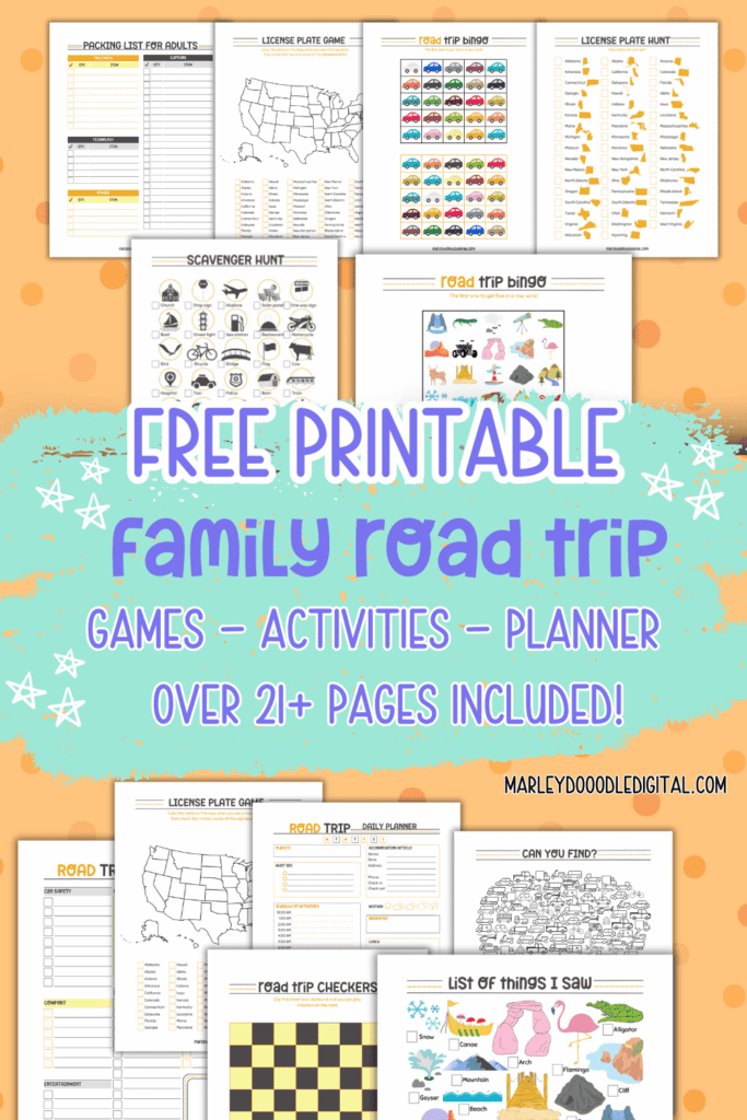 Best Family Road Trip Printables (Games, Activities, and MORE ...