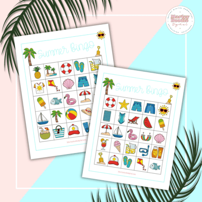 Summer Bingo (Includes 60 Unique Cards!) - Marley Doodle Digital