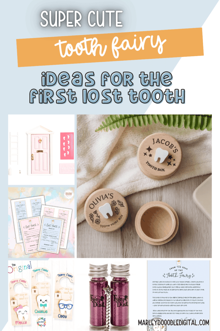 The Best Tooth Fairy Ideas for the First Lost Tooth - Marley Doodle Digital