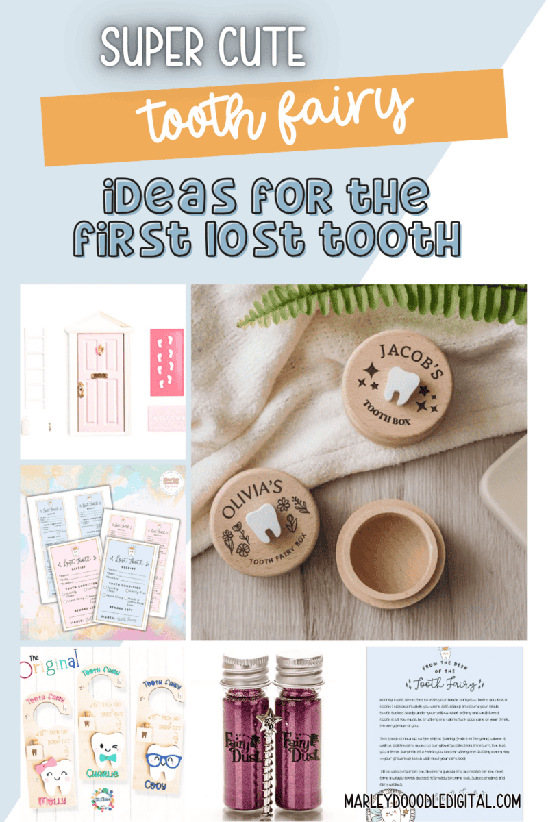 The Best Tooth Fairy Ideas for the First Lost Tooth - Marley Doodle Digital