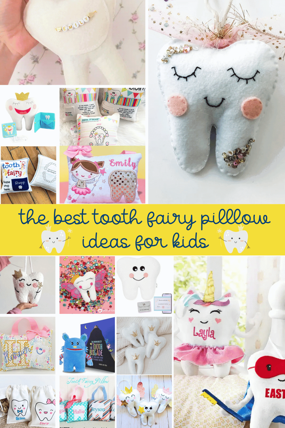 The *Cutest* Tooth Fairy Pillow Ideas - Marley Doodle Digital