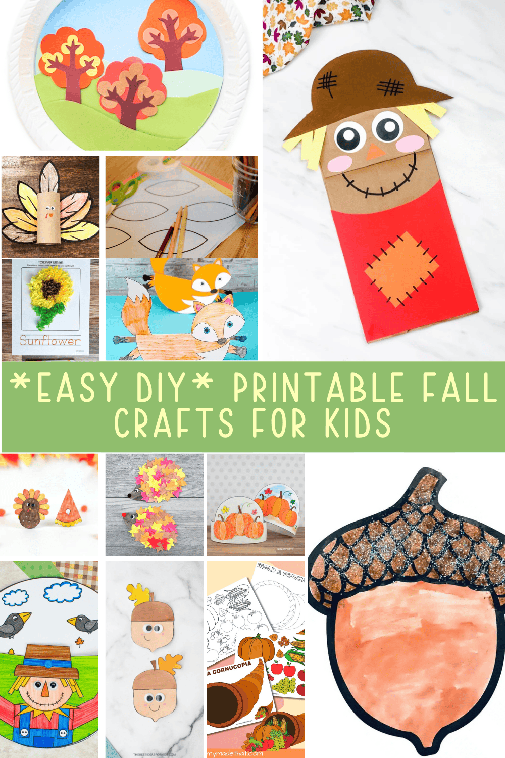 29+ *Free* Printable Fall Crafts for Kids - Marley Doodle Digital