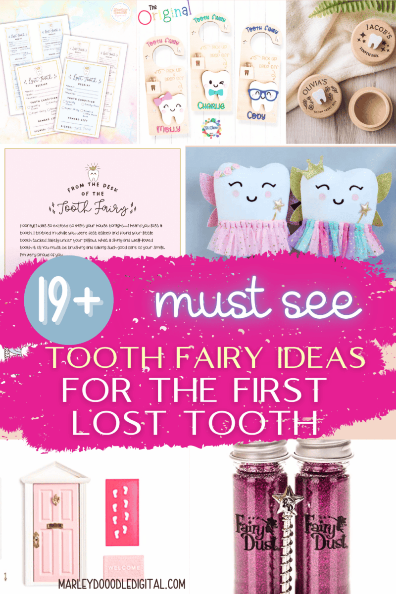 The Best Tooth Fairy Ideas for the First Lost Tooth - Marley Doodle Digital
