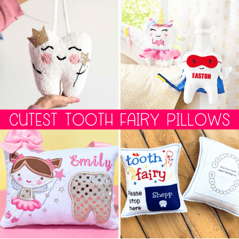 The *Cutest* Tooth Fairy Pillow Ideas - Marley Doodle Digital