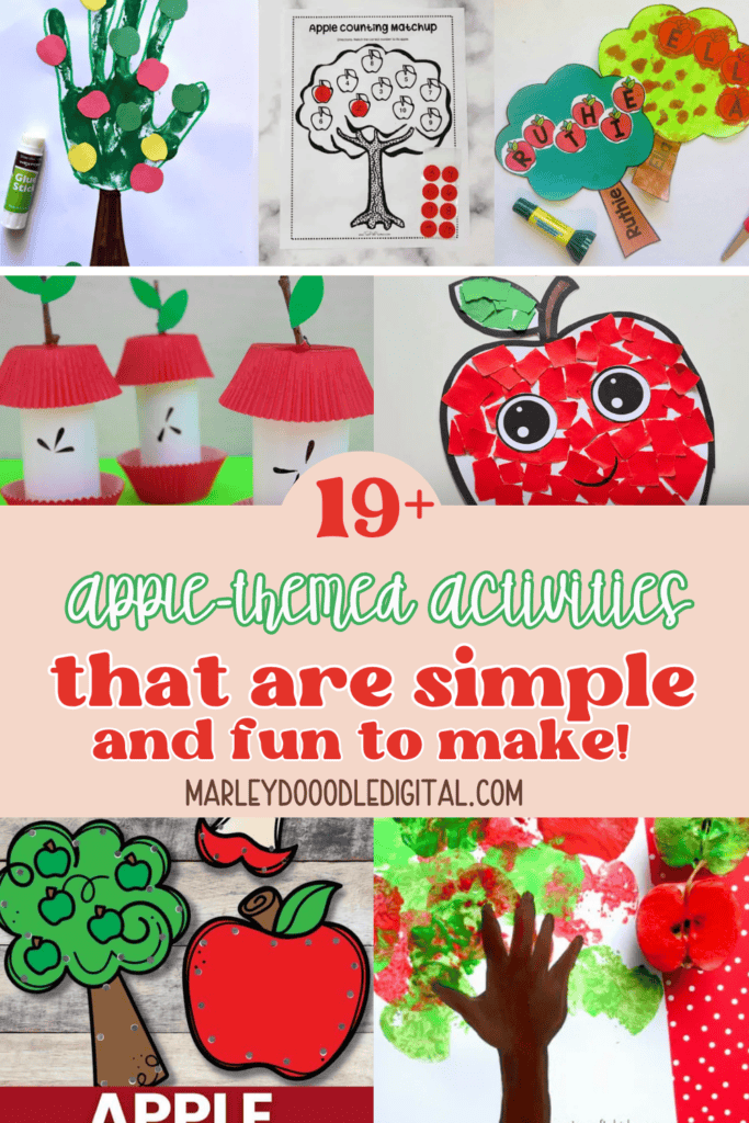 21+ Apple-Themed Crafts and Activities for Kids - Marley Doodle Digital