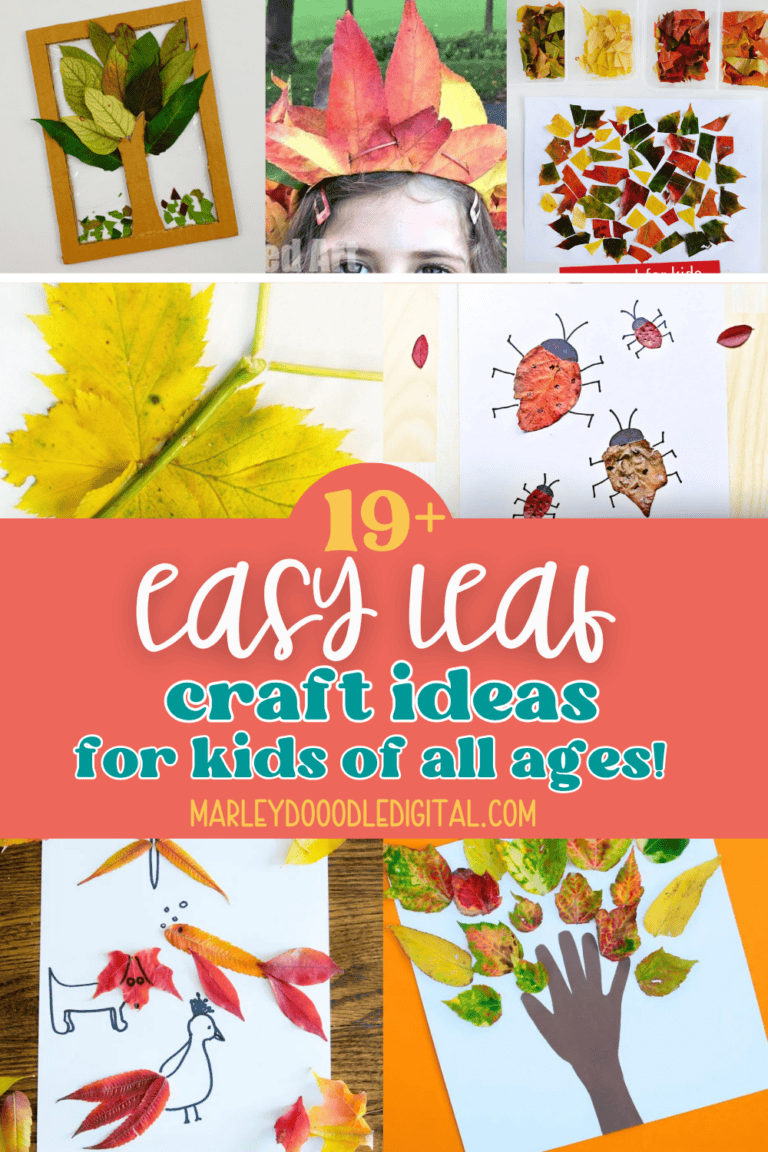19+ Fall Leaf Crafts (Real or Fake Leaves!) - Marley Doodle Digital