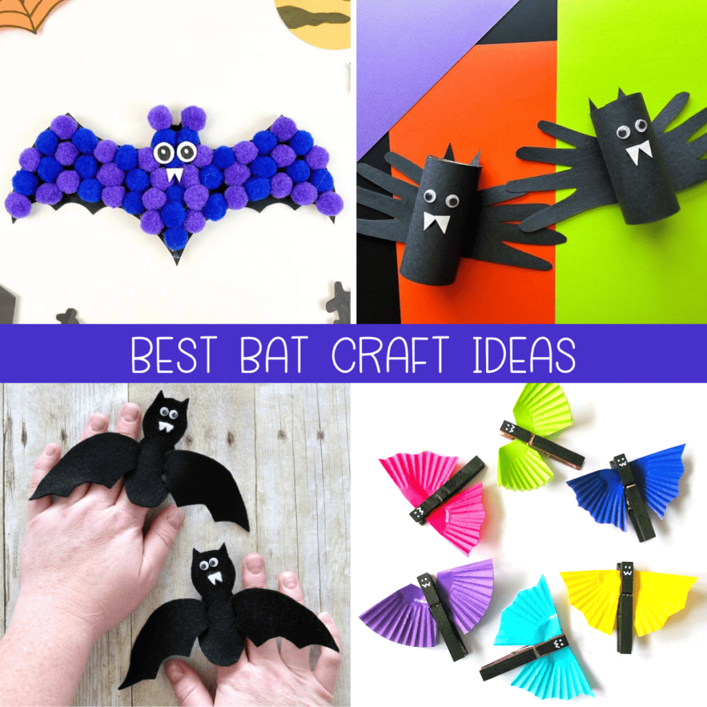 19+ *Easy* DIY Halloween Bat Crafts for Kids - Marley Doodle Digital